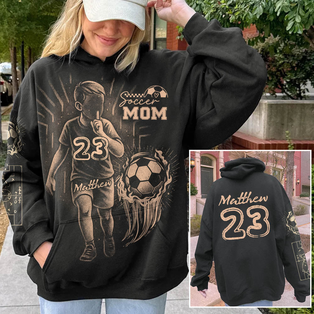 Personalized Bleach Style Soccer Shirt For Soccer Mom – Momvel