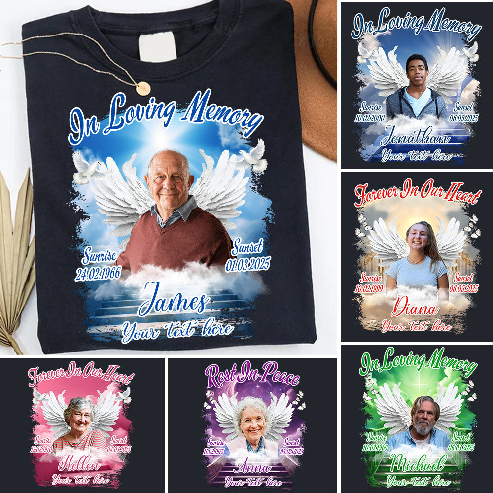 Custom Upload Photo In Loving Memory Shirt Do99 – Momvel